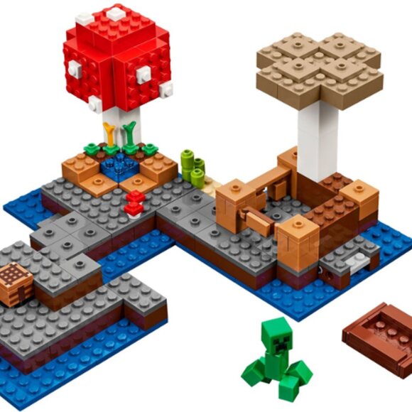 Lego | Toys | Lego Minecraft The Mushroom Island Set 21129 | Poshmark